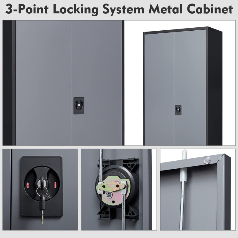 WFX Utility™ Steel Single Storage Cabinet (71.97" H x 35.43" W x 17.72 ...