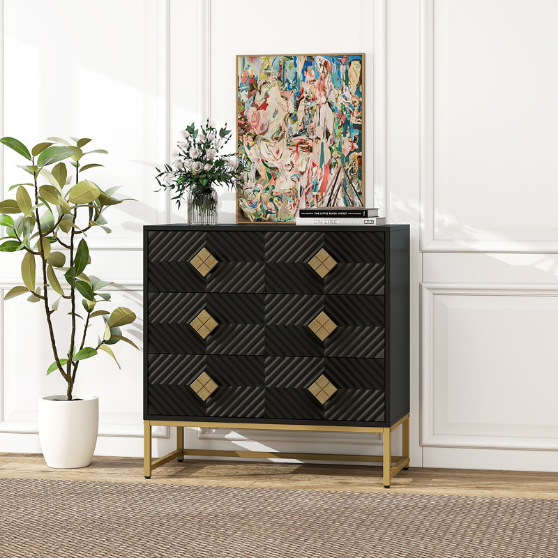 Mercer41 3-Drawer Storage Cabinet | Wayfair
