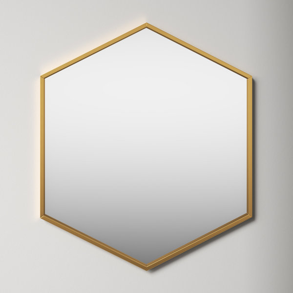 Breckler Hexagon Metal Wall Mirror & Reviews | AllModern