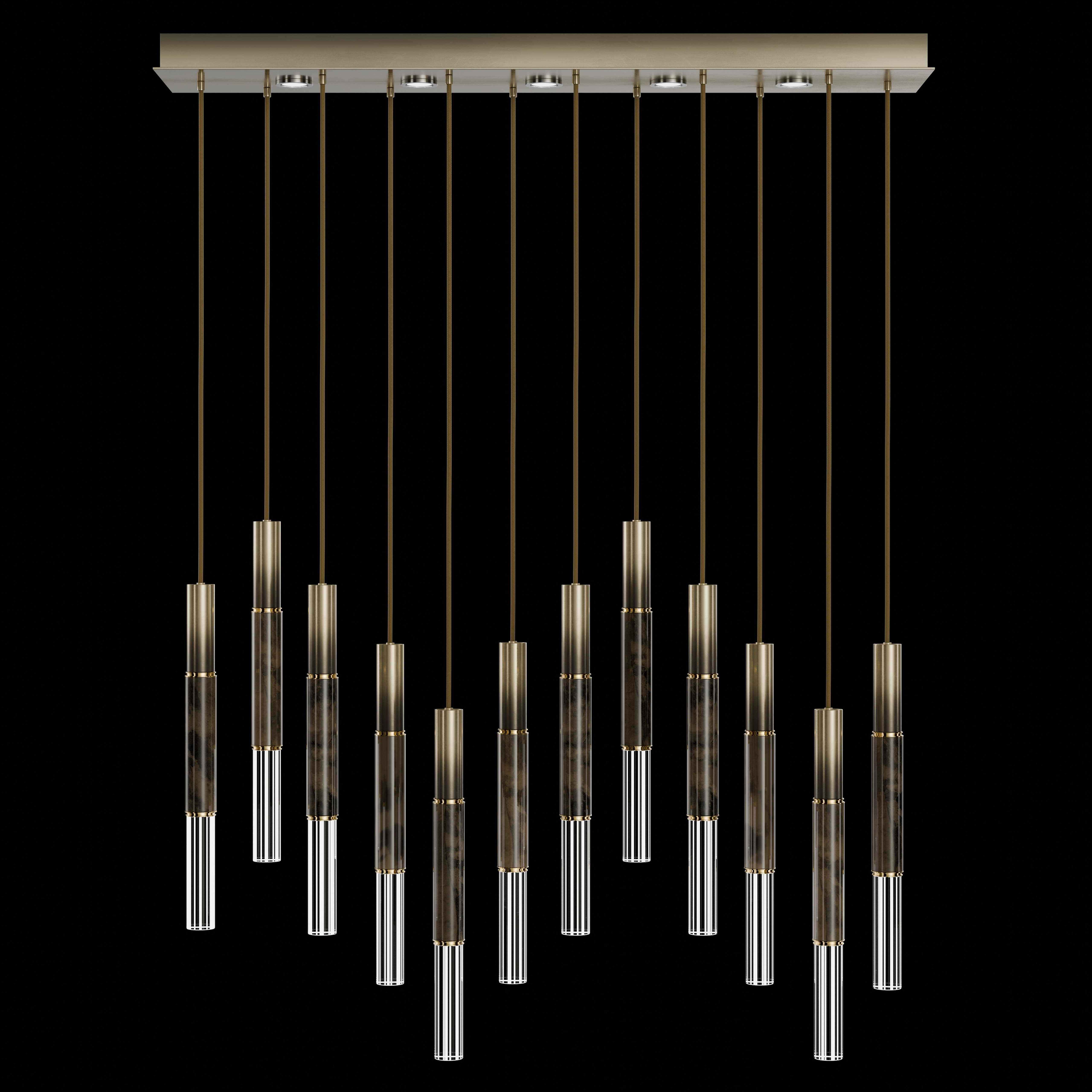 Fine Art Handcrafted Lighting Antonia 61"W Rectangular Pendant | Wayfair