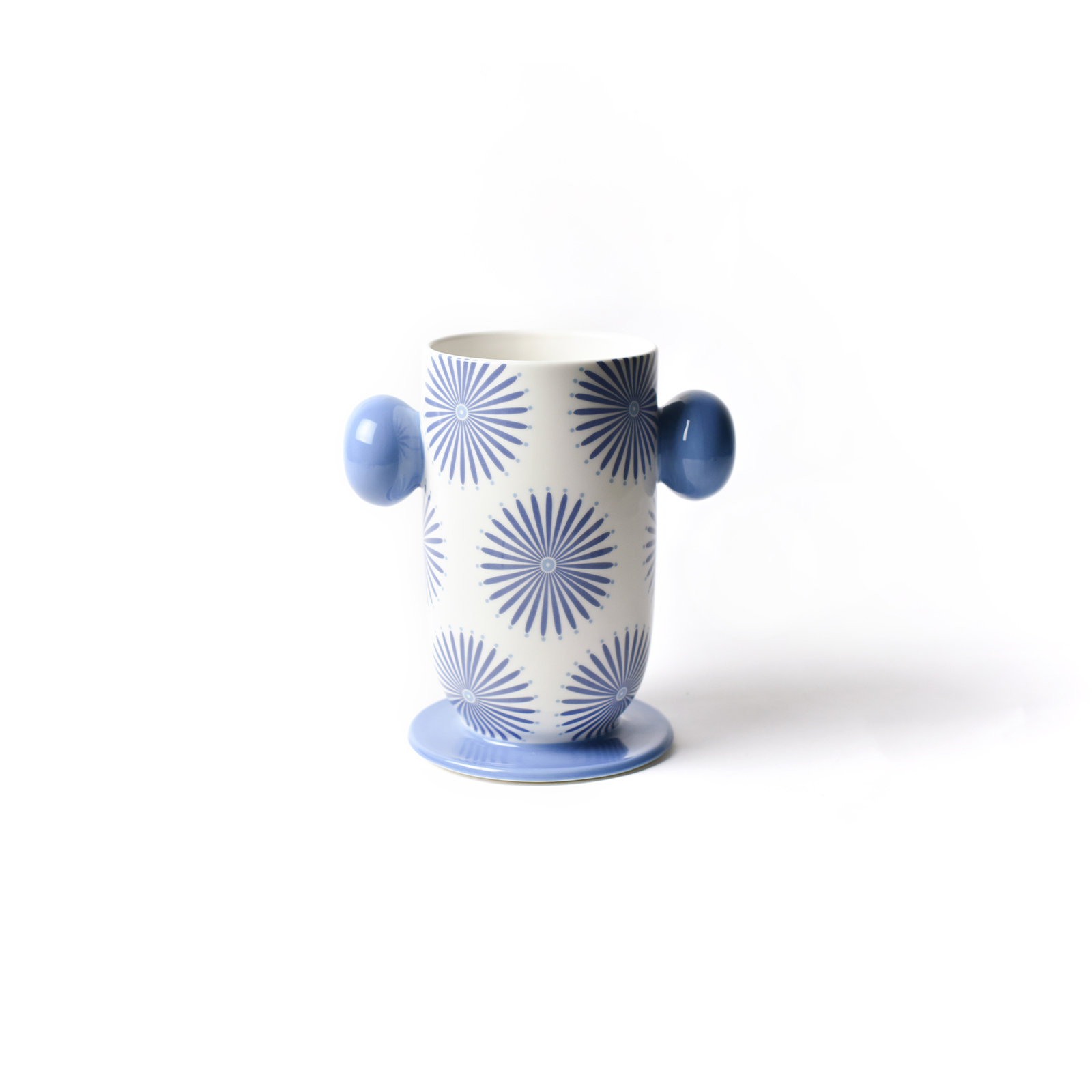 Coton Colors by Laura Johnson Iris Blue Large Cylinder Vase With Knob ...