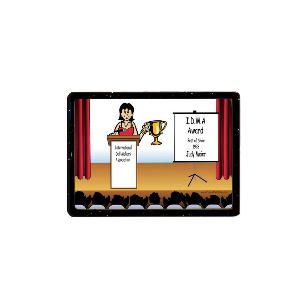 Printed Perfection Personalized Award, Female Acrylic Magnet - Great ...