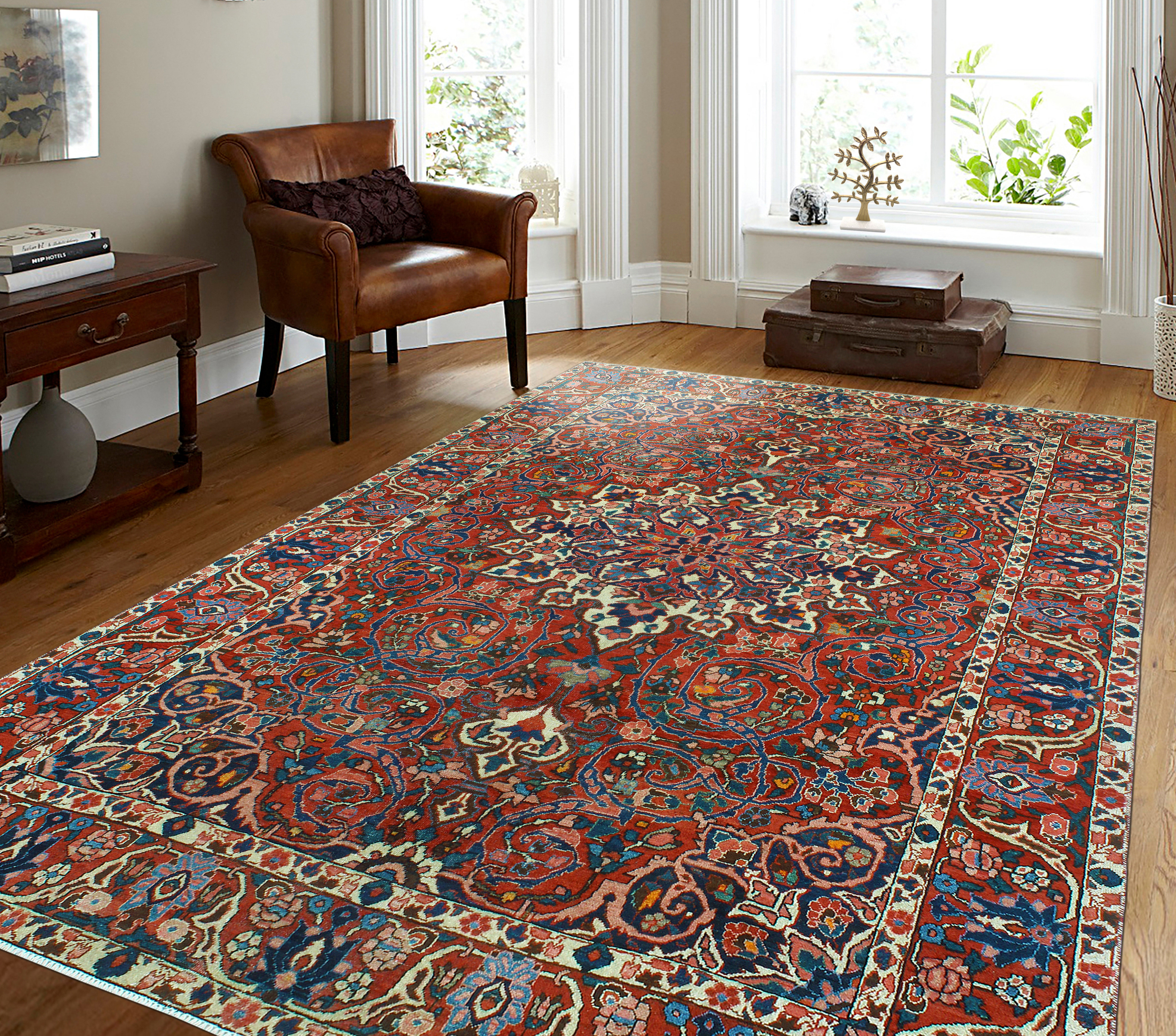Isabelline Khusbu Sarafian Kizza Red Rug | Wayfair