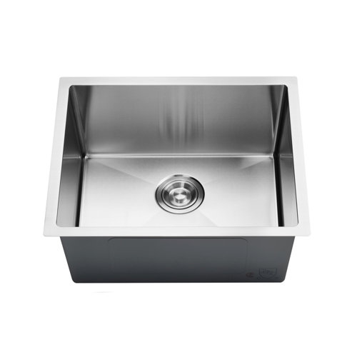 Vuzati 23" X 18" Undermount Single Bowl Stainless Steel Kitchen Sink ...