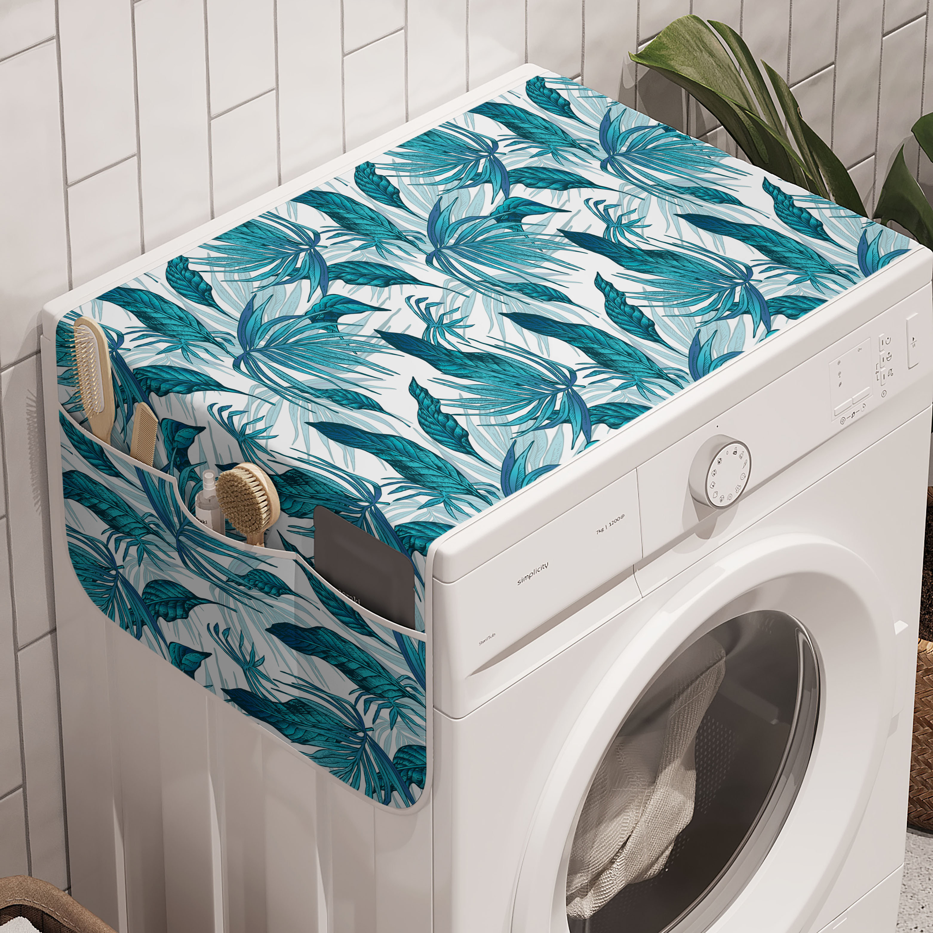 East Urban Home Vintage Green Washing Machine Organizer Pack of 2 47" x ...