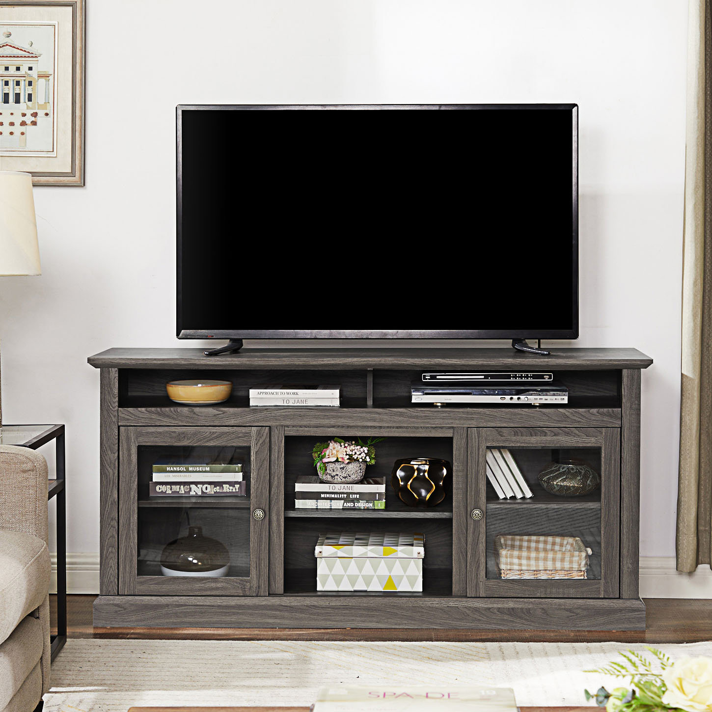 Lark Manor Contemporary Tv Media Stand, Modern Entertainment Console ...
