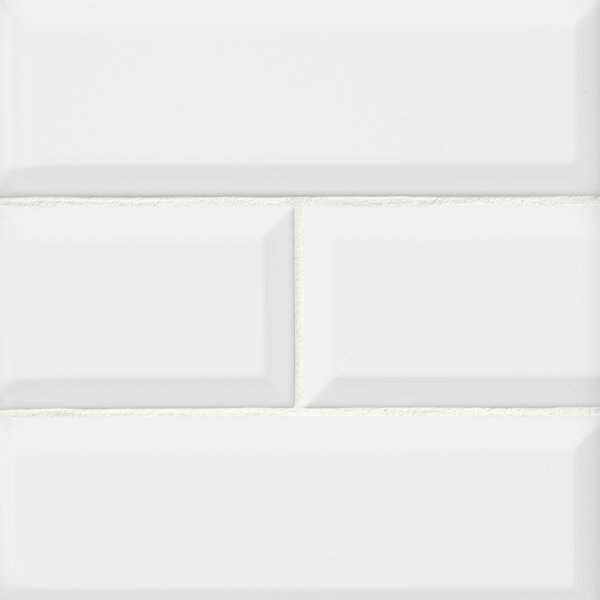 Qube Tiles Eclipse 4" x 12" Beveled Glossy Subway Wall Tile & Reviews ...