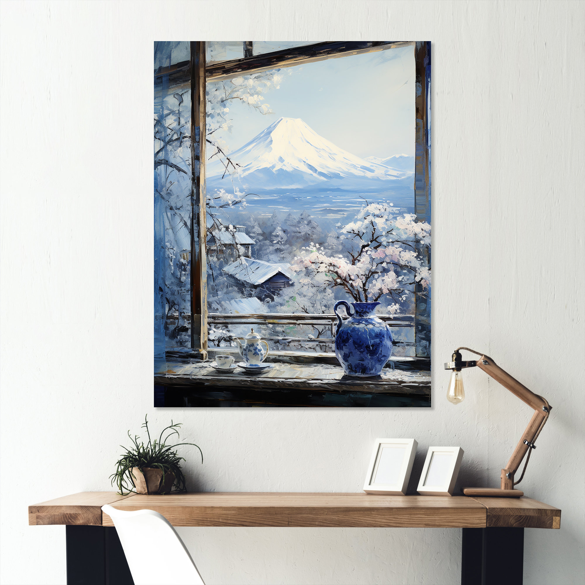 Lark Manor™ Mount Fuji In Japan Window Mountain View II - Japan Metal ...