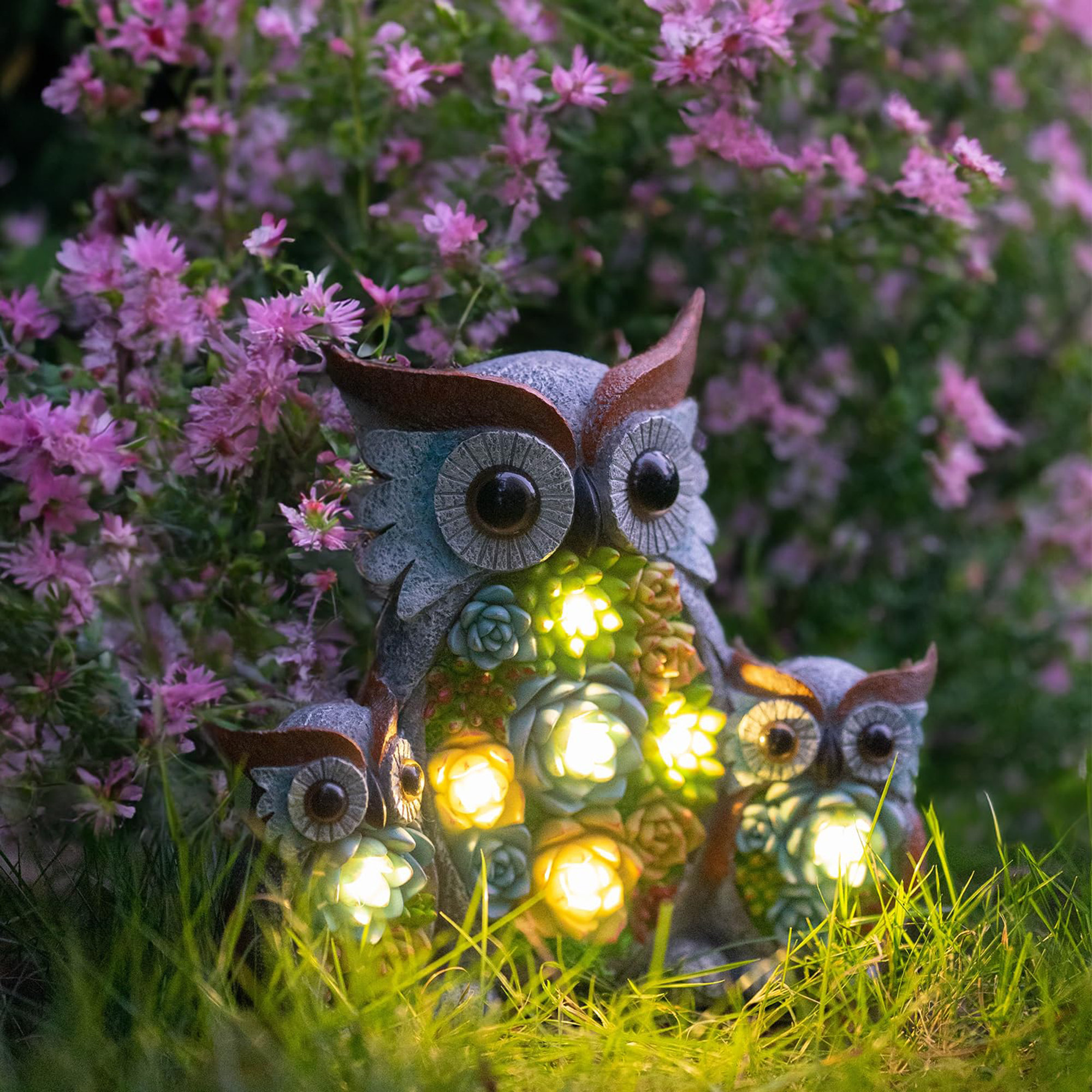 Trinx Solar Garden Statue Lights | Wayfair