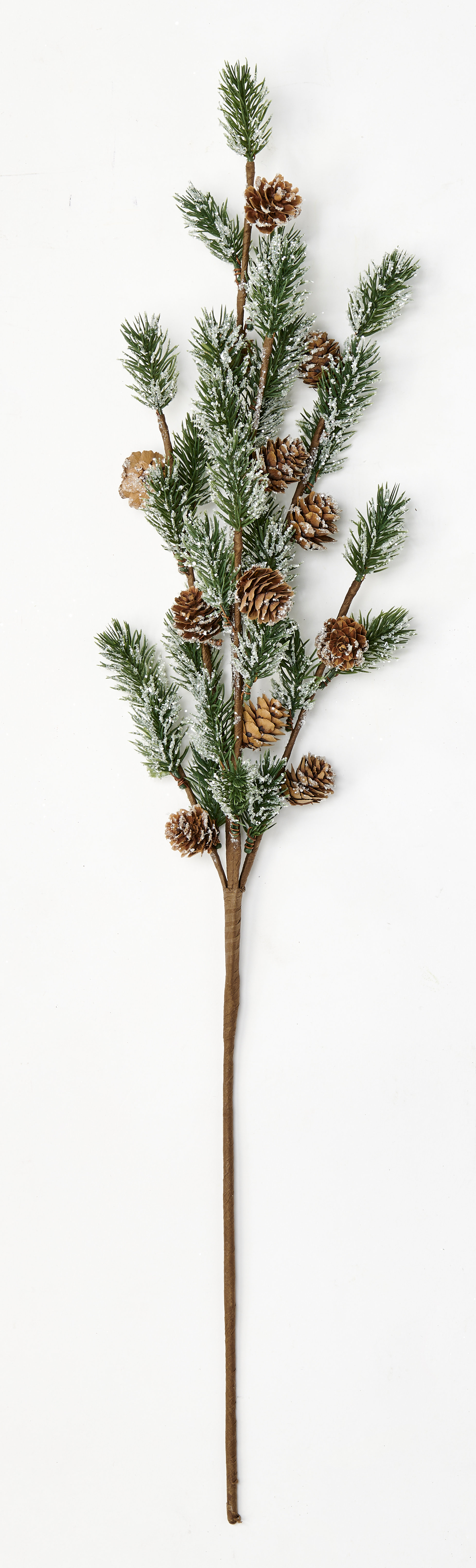 Primrue 30" Artificial Icy Pine Cone Holiday Spray | Joss & Main