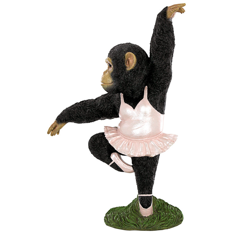 Design Toscano Monkey Ballet Dancer Figurine | Wayfair