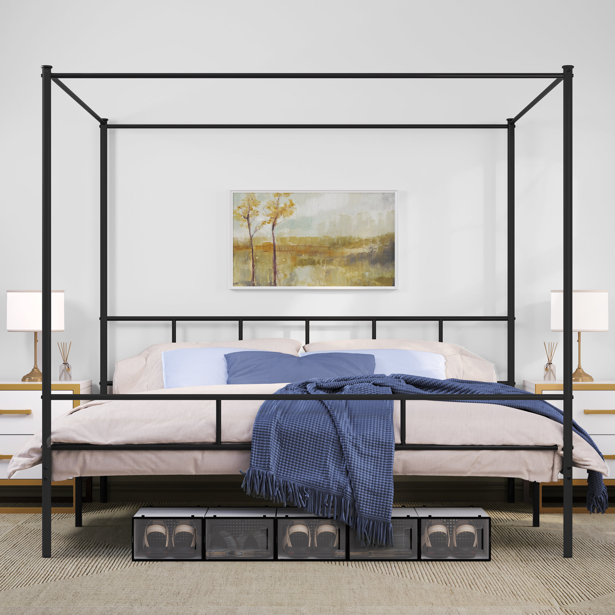 YITAHOME Queen/King Canopy Bed & Reviews | Wayfair