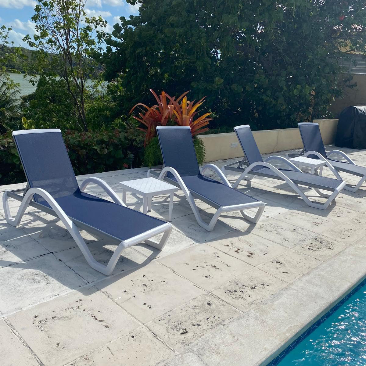 Ebern Designs Alius Patio Outdoor Chaise Lounge Set With S-Shaped ...