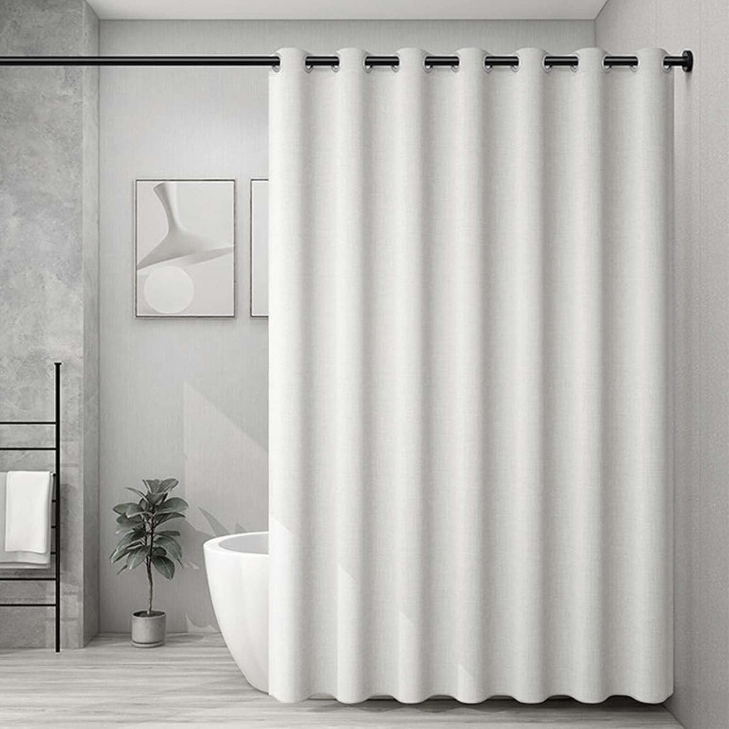 BEFIHO Spring Tension Rod,85-124" Heavy Duty Room Divider Tension ...