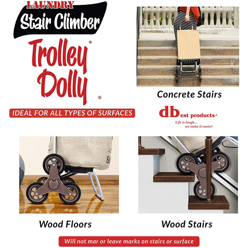 dbest products Stair Climber Laundry Trolley Dolly & Reviews | Wayfair
