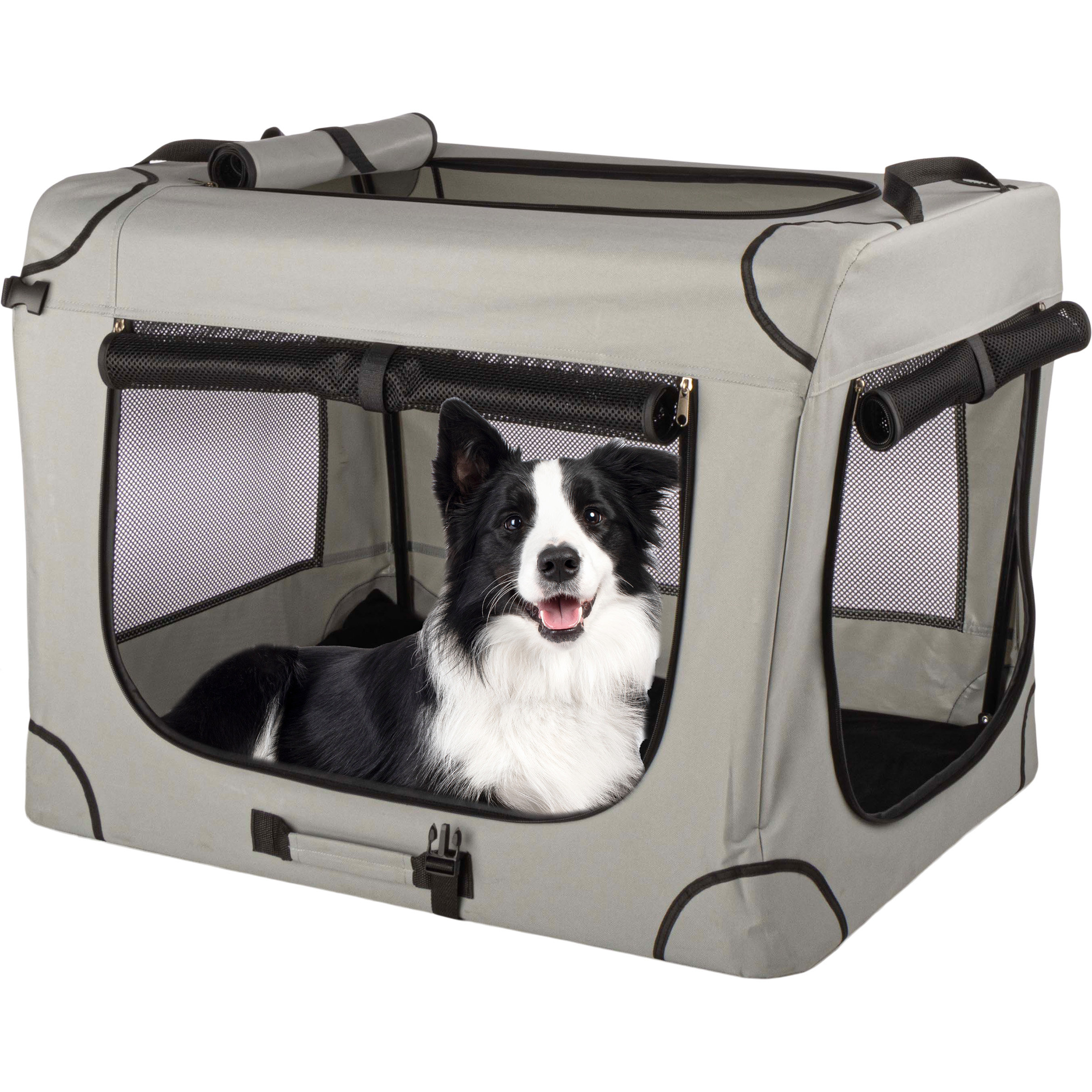PETMAKER Soft Dog Crate - Collapsible Dog Crate for Dogs and Cats ...