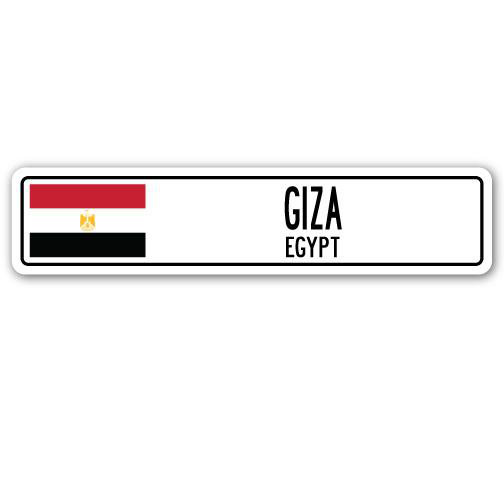 East Urban Home Giza, Egypt Flag Aluminum Street Sign | Wayfair