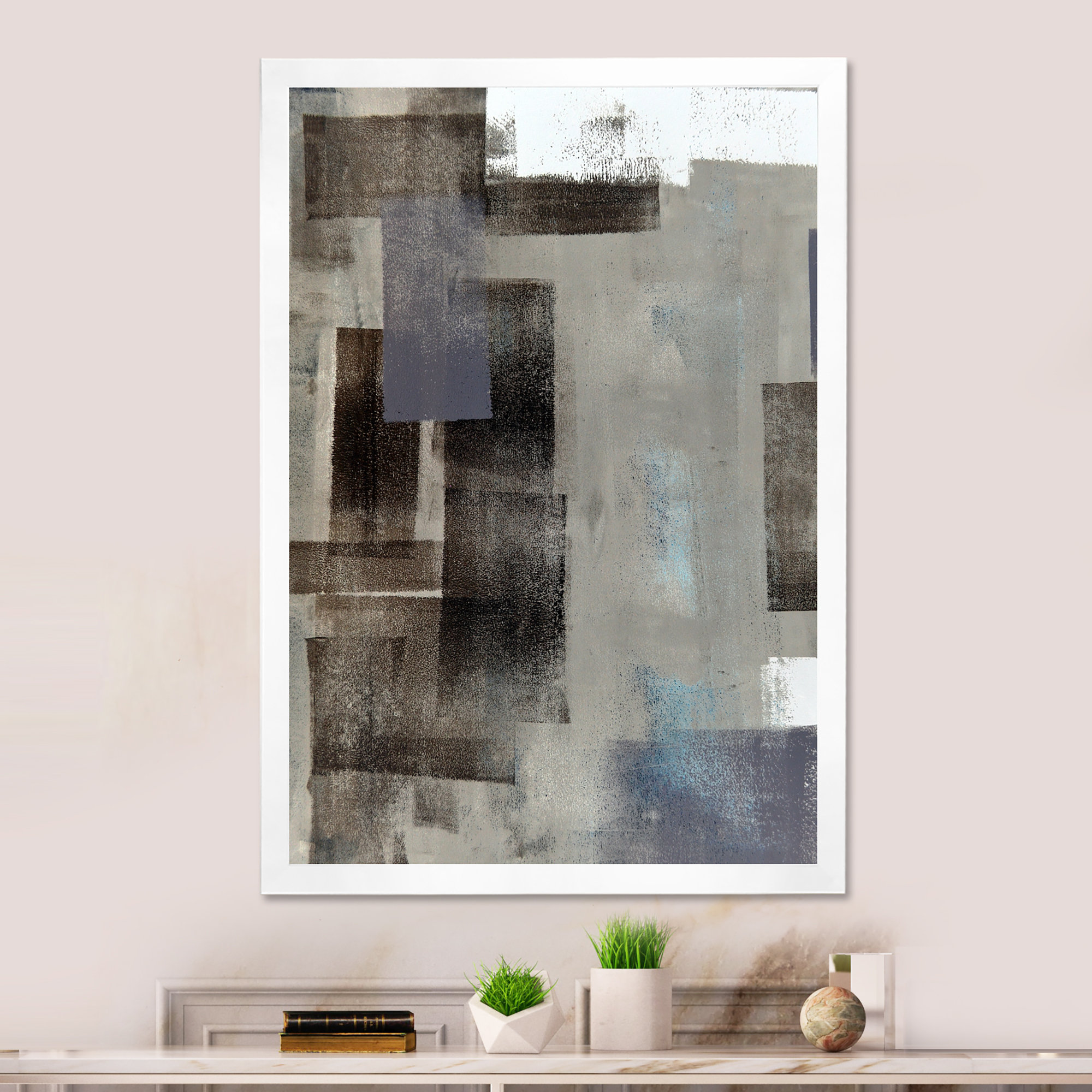 17 Stories Brown Meets Gray Abstract Art III - Modern & Contemporary ...