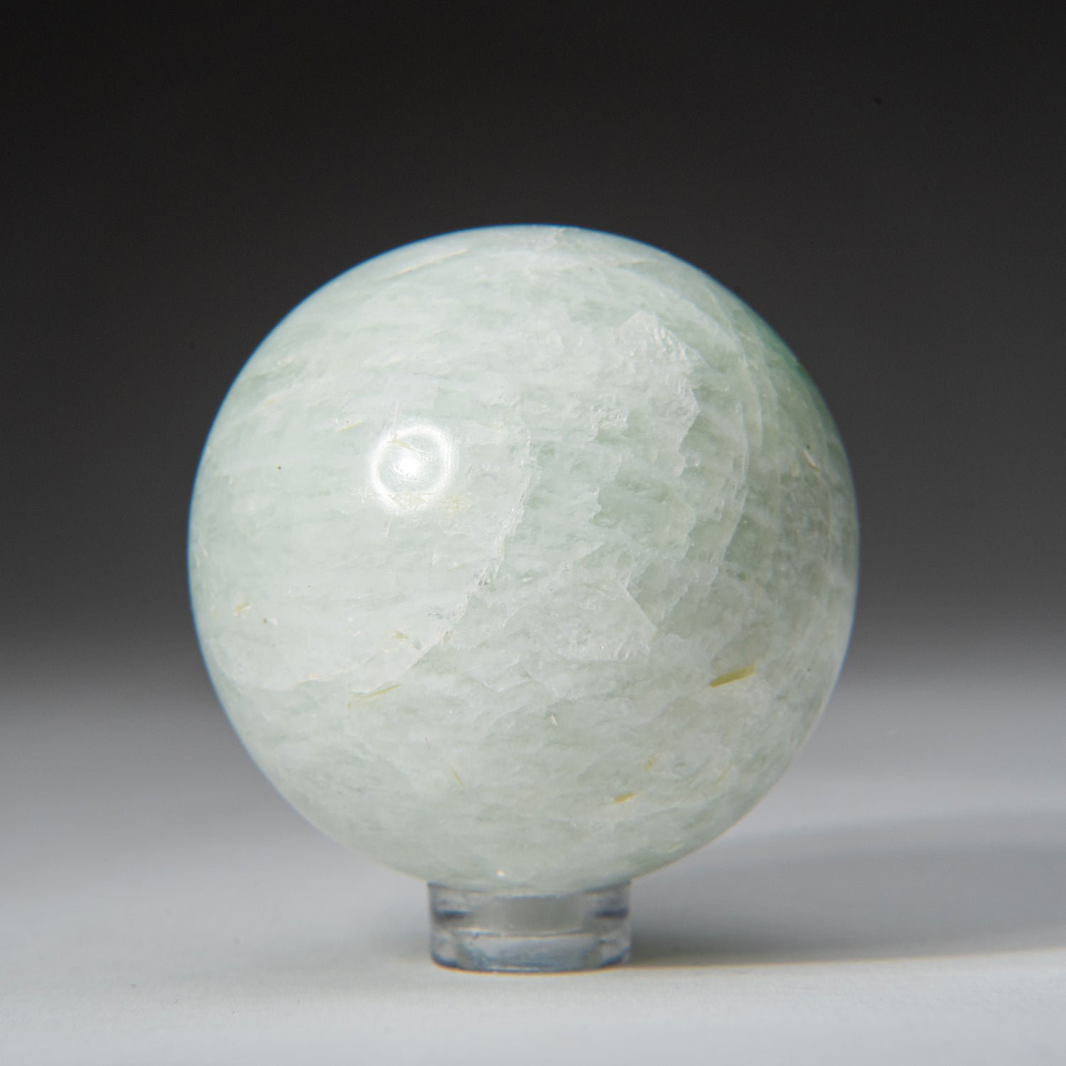 Astro Gallery of Gems Genuine Polished Aquamarine Sphere (2") with ...