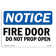 SignMission Fire Door Do Not Prop Open Sign | Wayfair