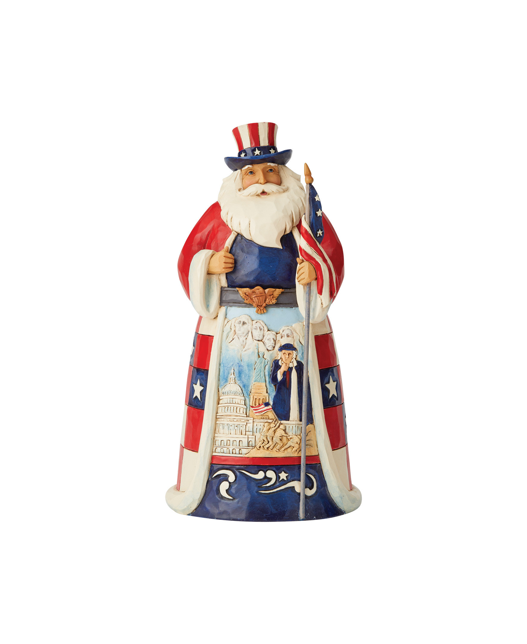 Jim Shore Heartwood Creek American Santa Figurine 7.1in H | Wayfair
