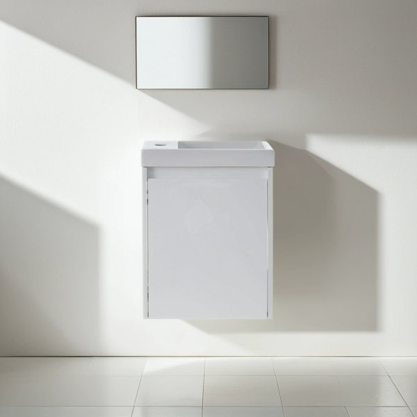 Mercer41 Tremann 16'' Single Bathroom Vanity with Ceramic Top | Wayfair