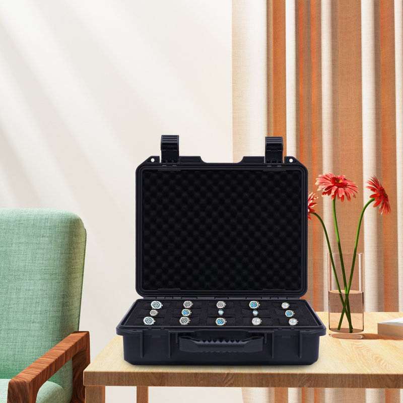 Rebrilliant 15-slot Waterproof Watch Box | Wayfair