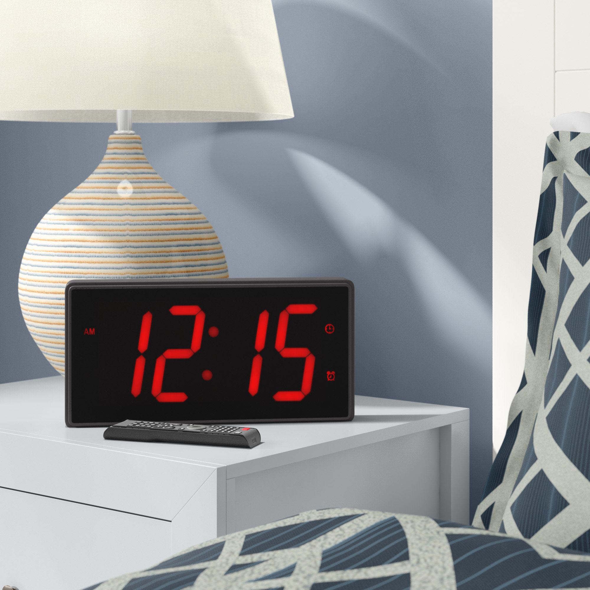 East Urban Home Modern & Contemporary Digital Tabletop Clock with Alarm ...
