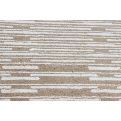 Birch Lane™ Pleasantville Hand Tufted Wool Beige/Brown Rug | Wayfair