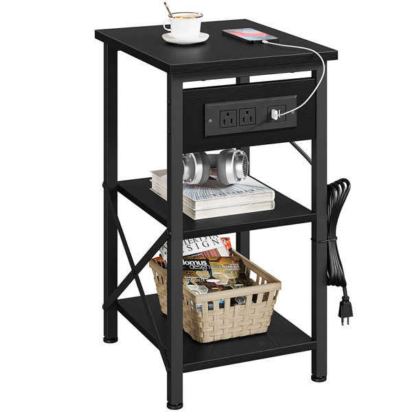 17 Stories Amoriana 22'' tall End Table and Built-In Outlets & Reviews ...
