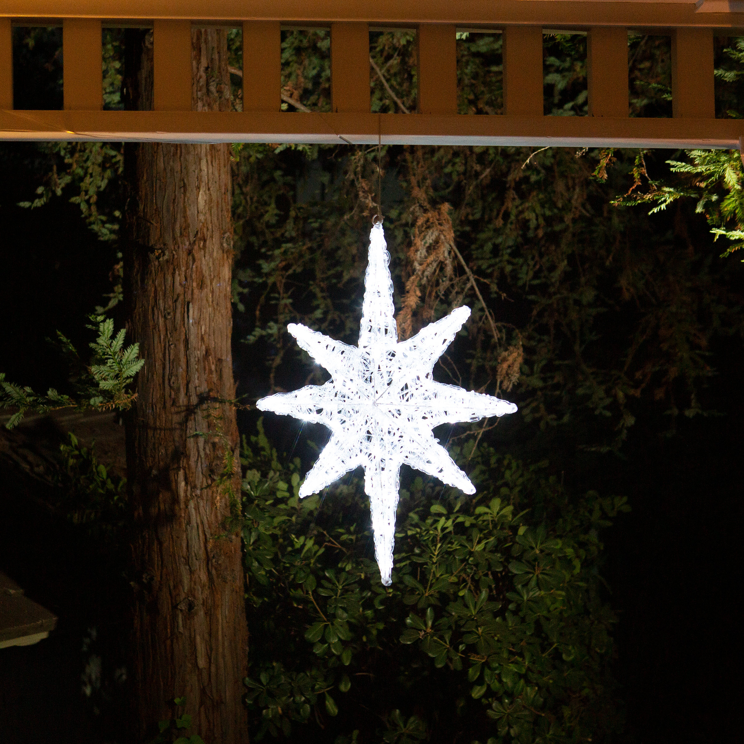 The Holiday Aisle® 3D Hanging Star Lighted Display & Reviews | Wayfair