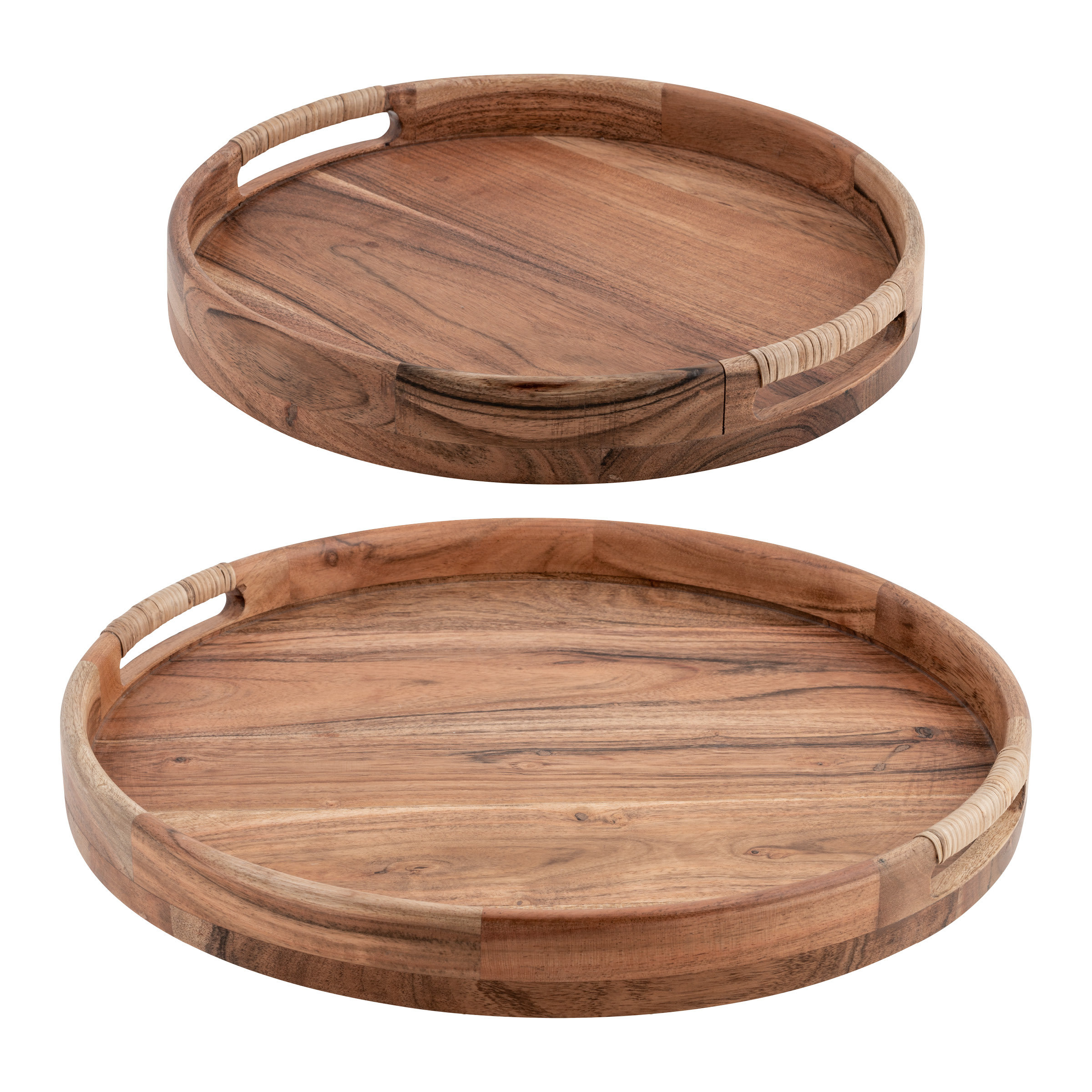 Loon Peak® Boardwalk Round Trays | Wayfair