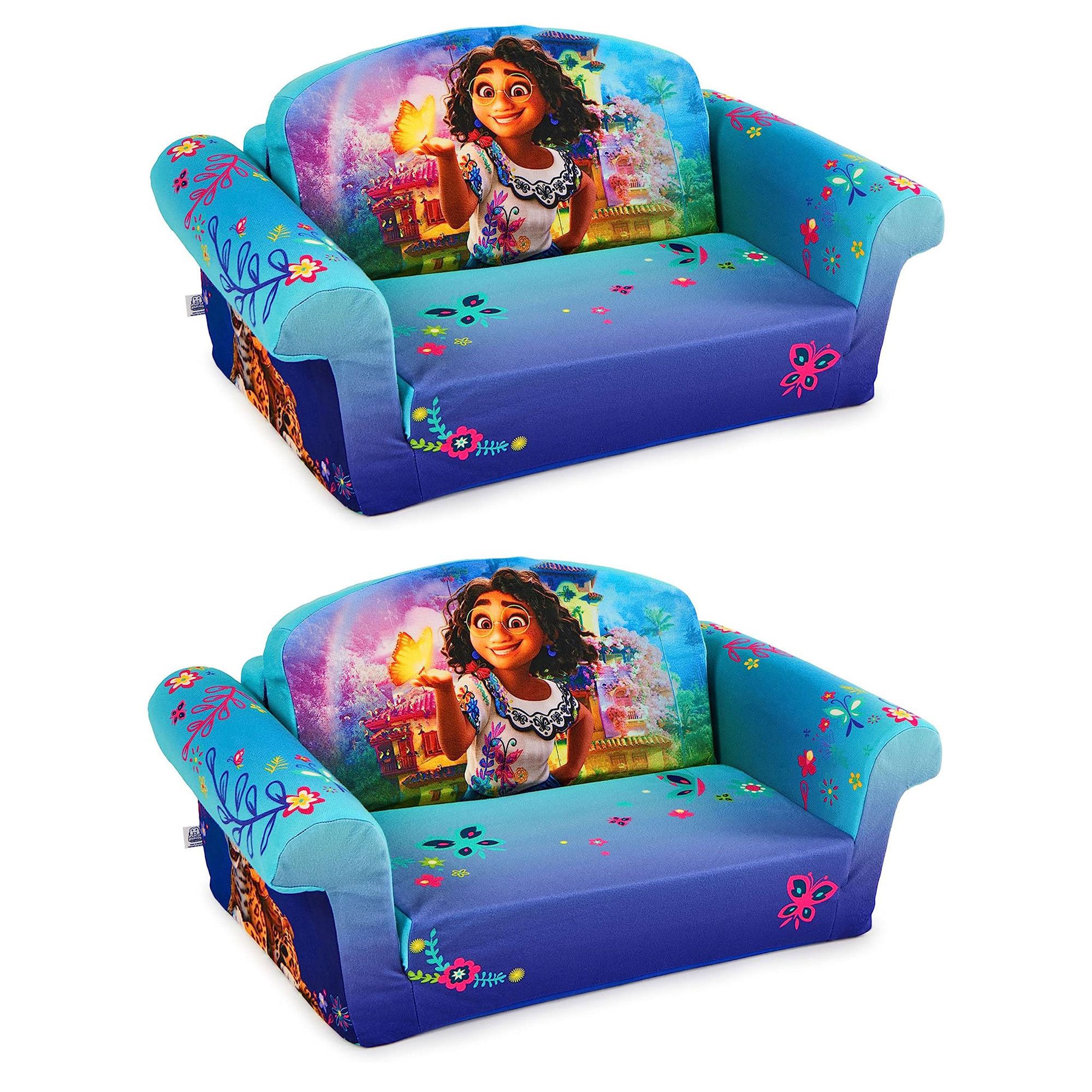 Spin Master Marshmallow Furniture 2 Pack 2-in-1 Flip Open Foam ...