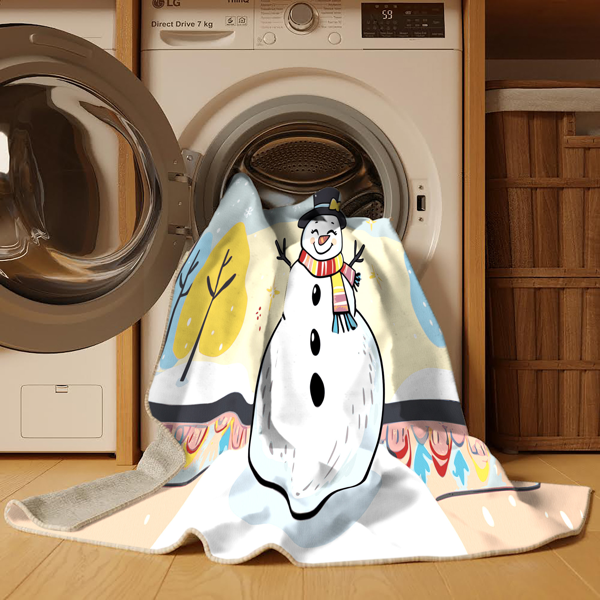 The Holiday Aisle® Washable Christmas Winter Holiday Rug - Wayfair Canada