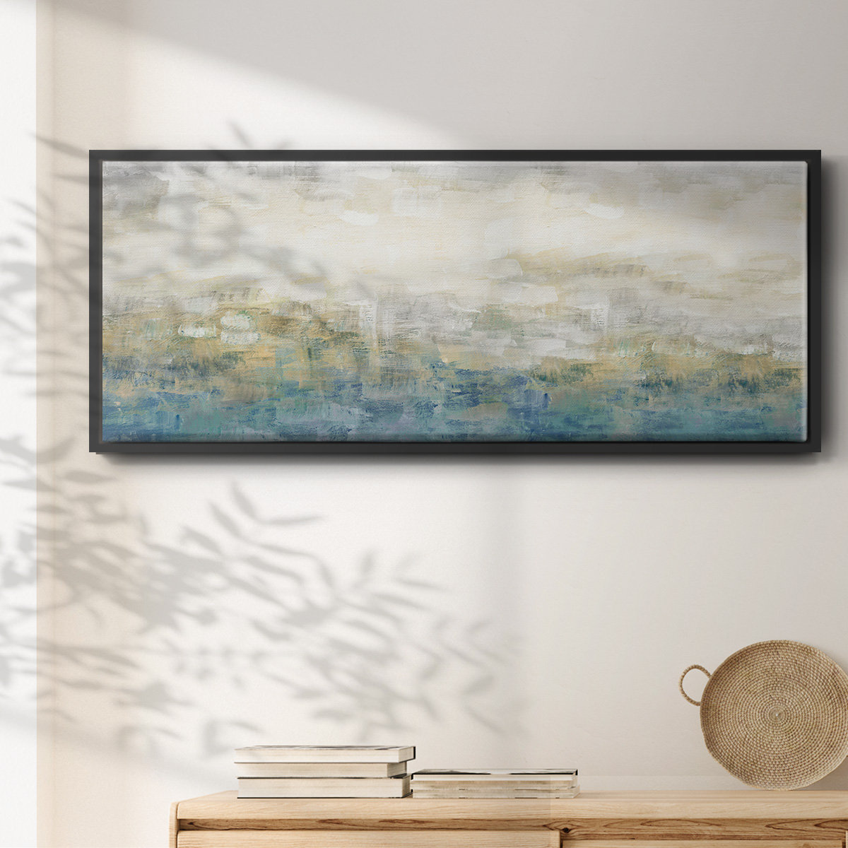 Wexford Home Color Block Horizon- Framed Canvas | Wayfair