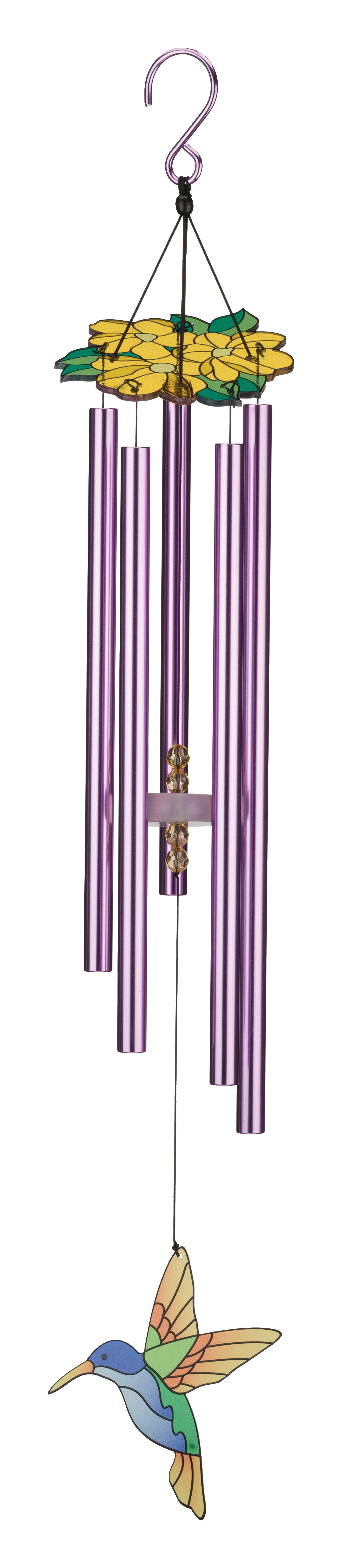 Regal Art & Gift Floral Bird Chime 32" - Purple Coronet - Wayfair Canada
