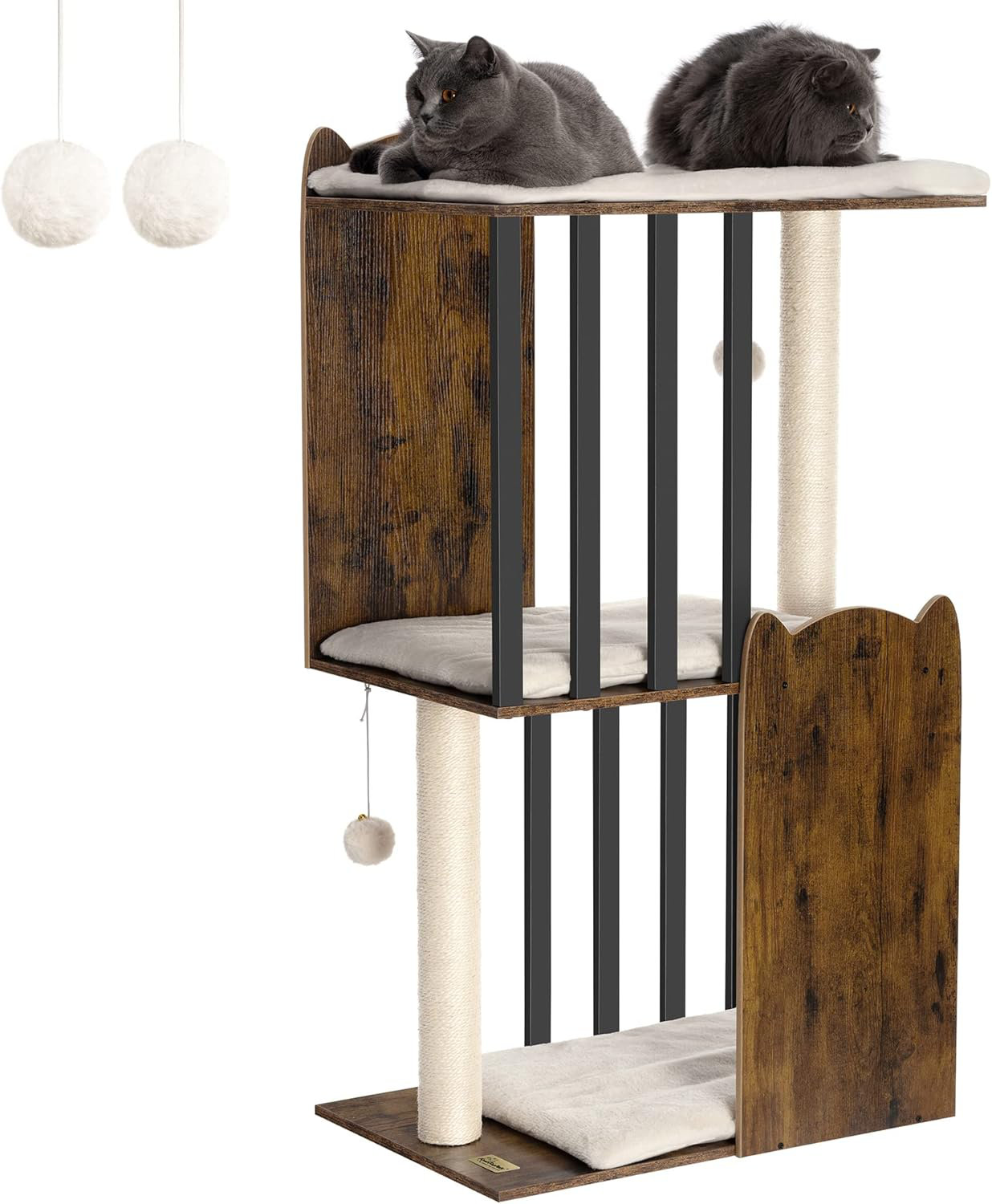 Archie & Oscar™ 43.8in 3-Tier Modern Cat Tree Tower Condo, Cat Scratch ...