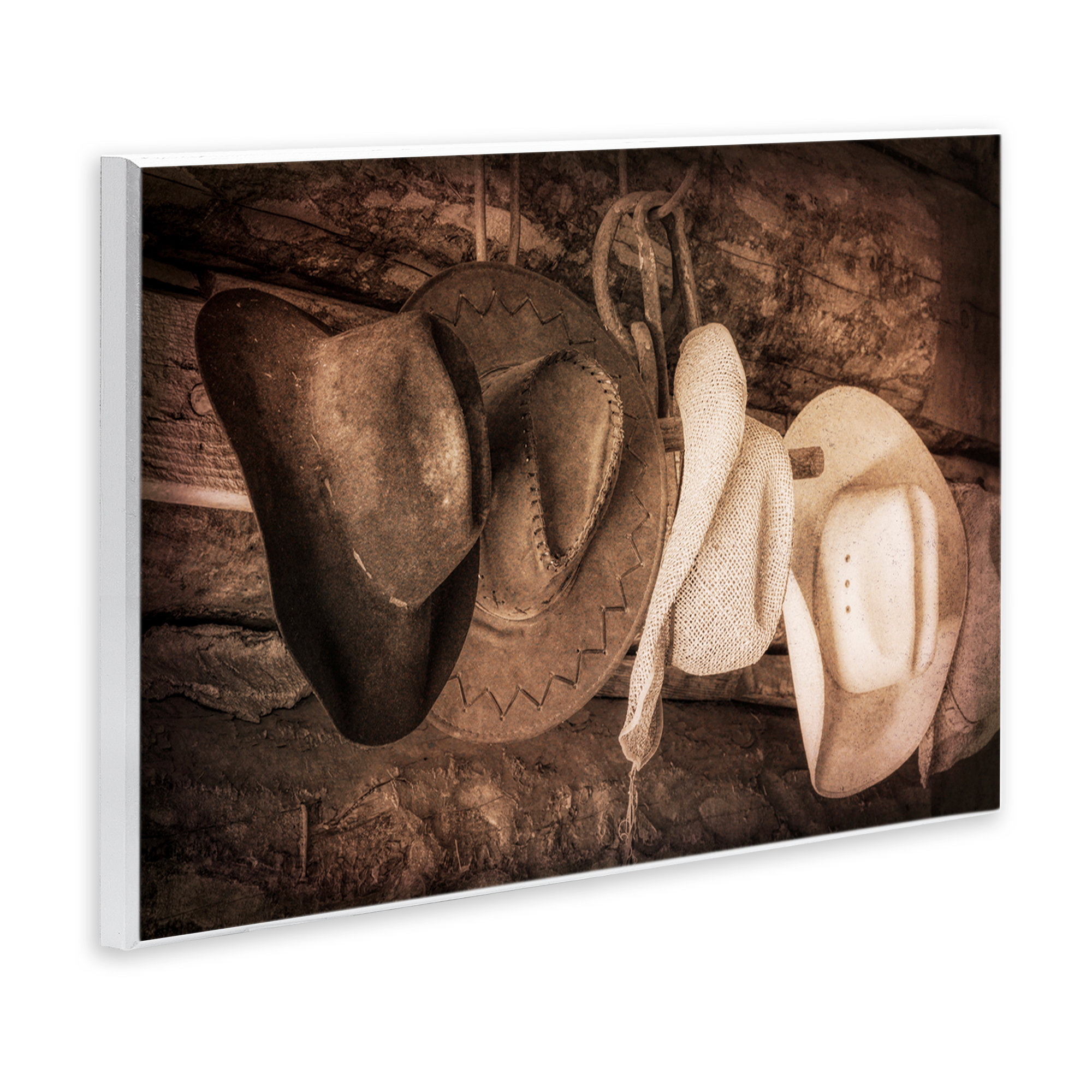 Ophelia & Co. Rustic Cowboy Hats Wall Plaque Art by Danita Delimont ...