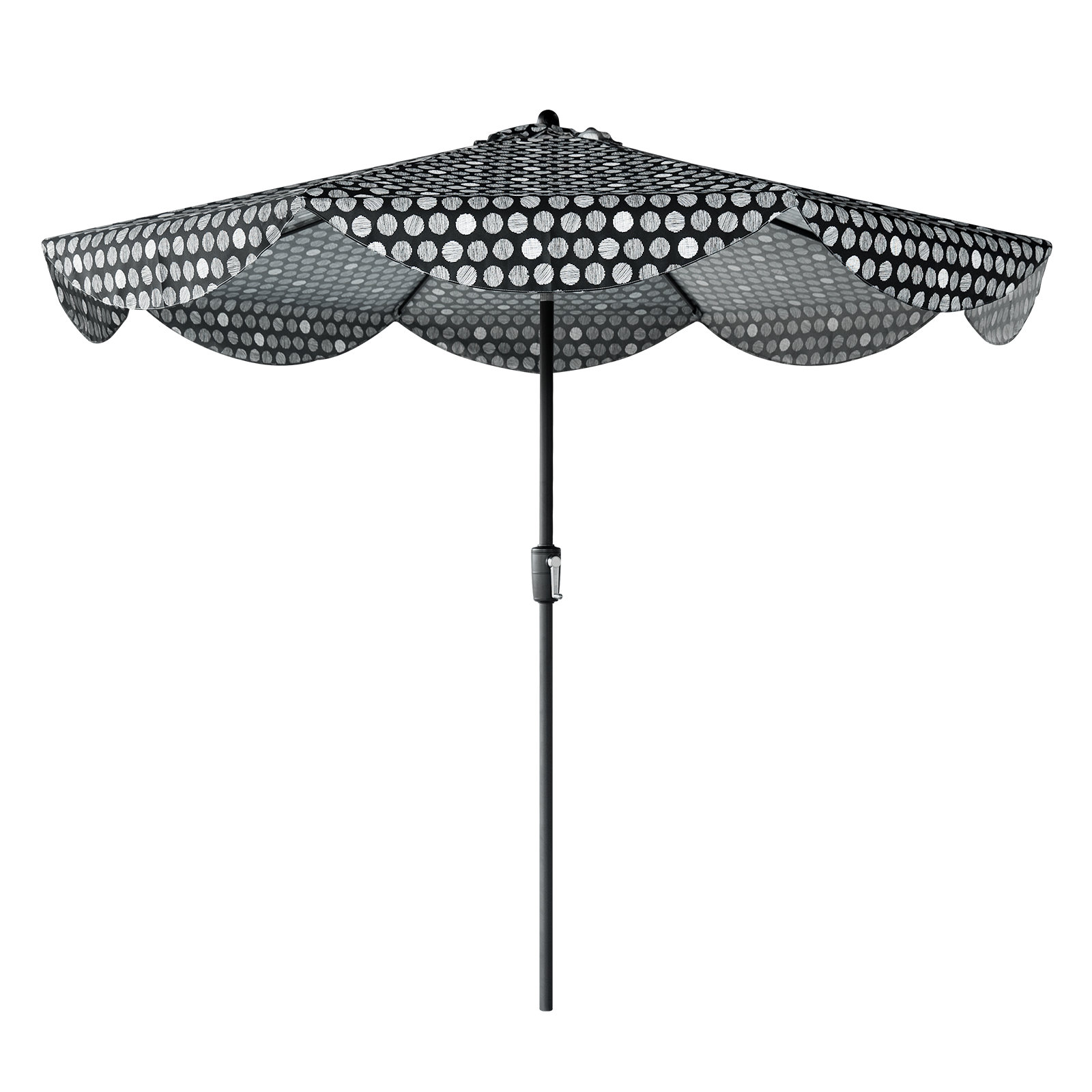Arlmont & Co. 9 FT Patio Umbrella with Auto Tilt and Aluminium Pole,8 ...