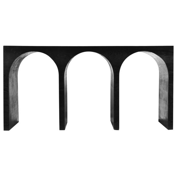 Noir Bridge 59'' Solid Wood Console Table | Wayfair
