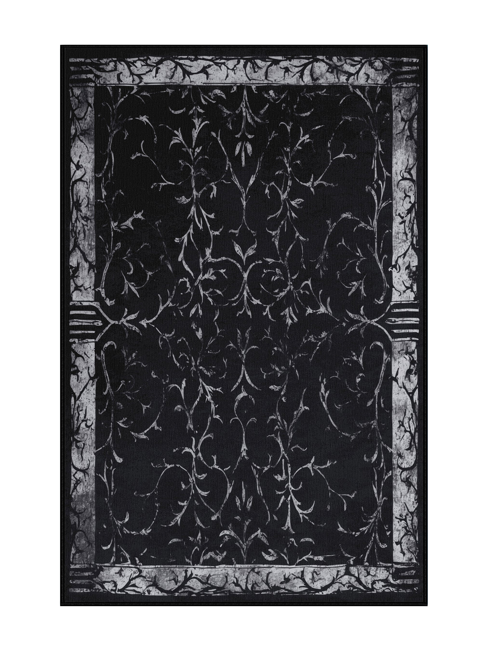 Alcott Hill® Velvet Raven Rug | Wayfair