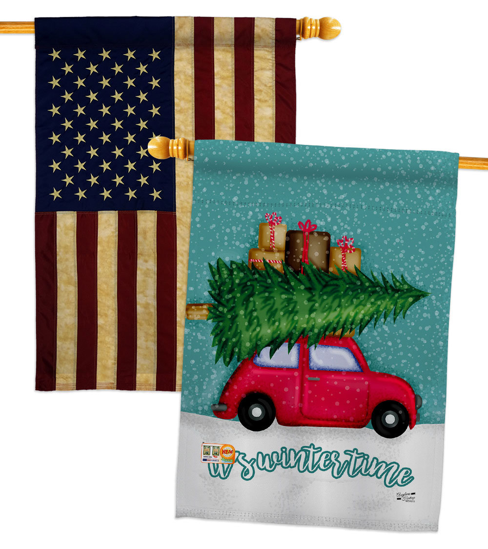Angeleno Heritage It's Winter Time House Flags Pack Christmas Yard ...