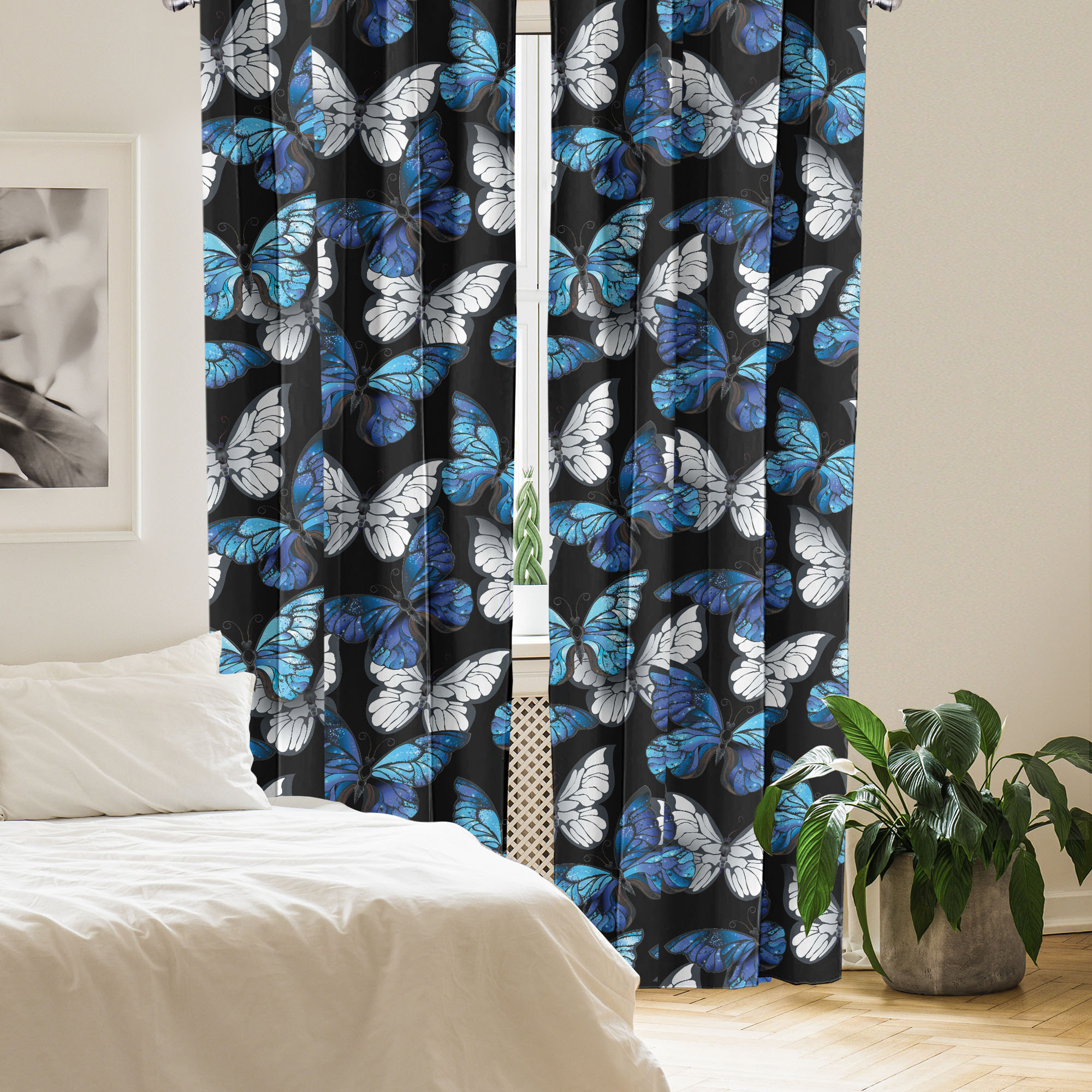 East Urban Home Aylene Microfiber Semi-Sheer Curtain Pair | Wayfair