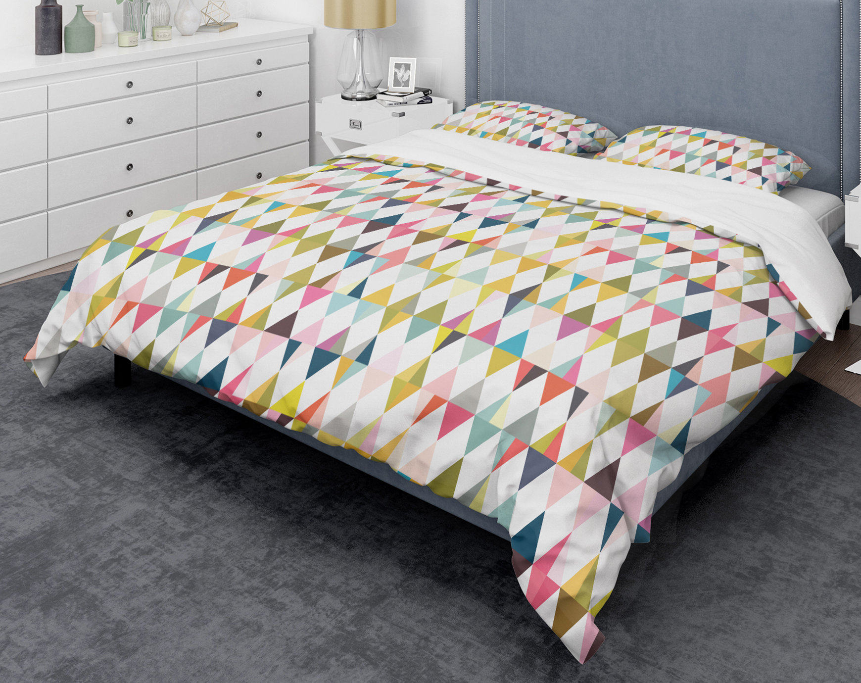Design Art Retro Art Deco - Mid century bedding set - Modern Mid ...