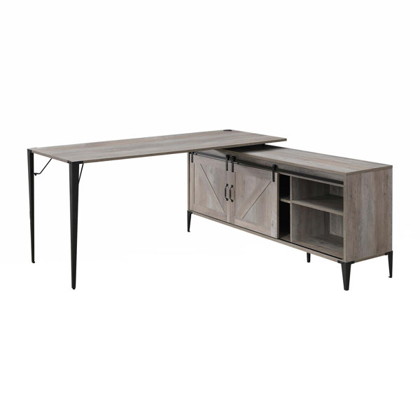 Gracie Oaks Quatia L-Shape Desk | Wayfair