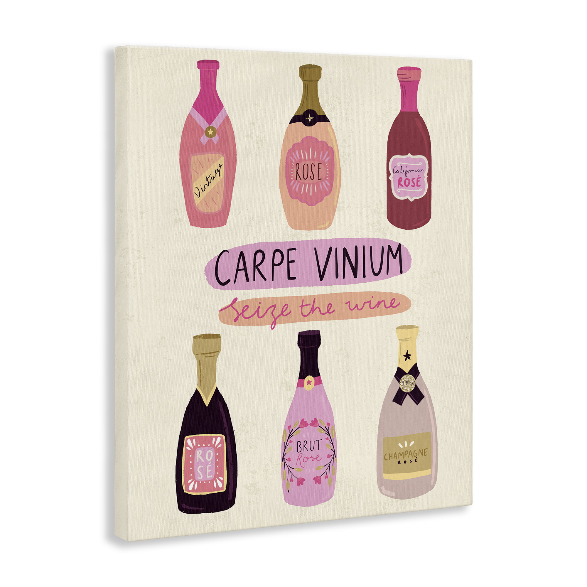 Winston Porter Carpe Vinium Seize the Wine Canvas Wall Art by Louise ...
