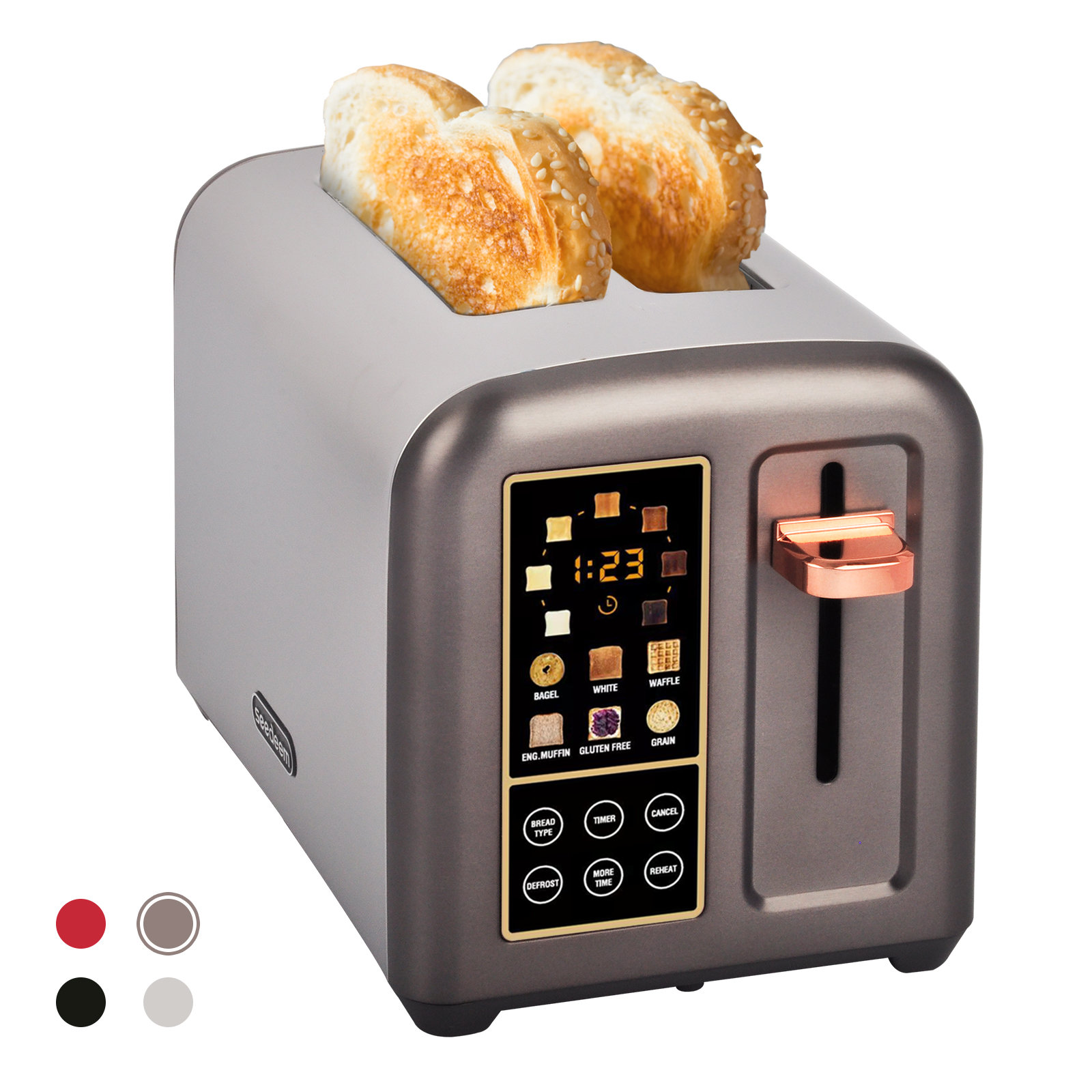 YUKOOL Yukool 2 Slice LCD Display Toaster & Reviews | Wayfair