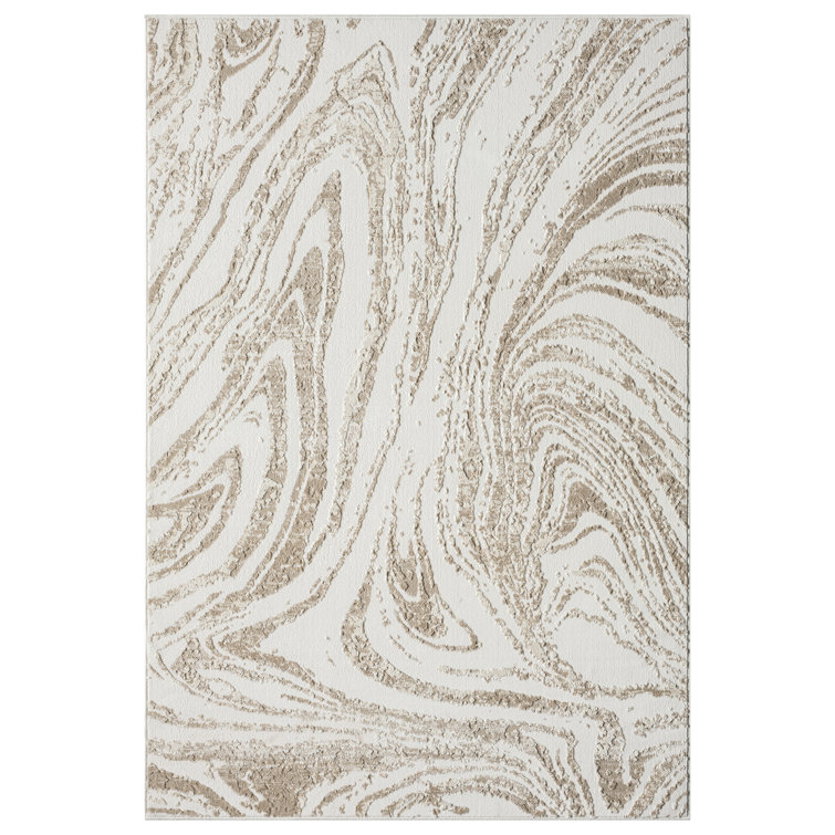 17 Stories Marble Abstract Swirl Area Rug & Reviews | Wayfair