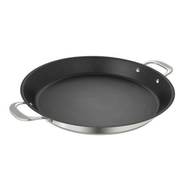 Kuhn Rikon Allround Stainless Steel Non-Stick Paella Pan, 28cm ...