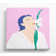 ClassicLiving Ronetta White Flower Woman - Wrapped Canvas Print ...